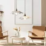 Lotus flower pendant light| Lotus hanging light | Ping Lighting