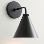 Farmhouse Metal Tapered Sconce | Rustic Cone Wall Sconce | Ping Lighting