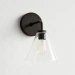 Farmhouse Metal Tapered Sconce | Rustic Cone Wall Sconce | Ping Lighting