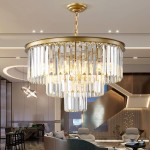 Modern Round Crystal Chandelier | Ping Lighting