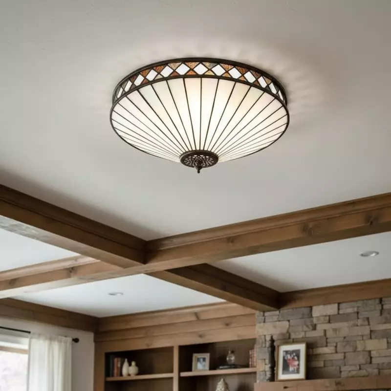 Calypso Tiffany Glass Ceiling Light