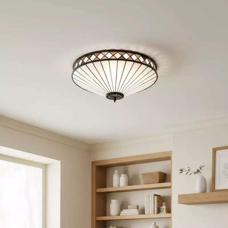 Calypso Tiffany Glass Ceiling Light