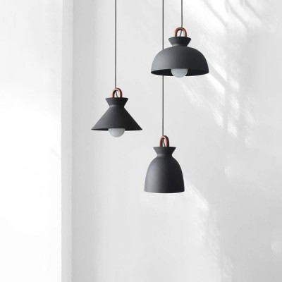 Nordic Black Pot Shaped Hanging Lamp | Modern White Pendant Lamp | Ping ...