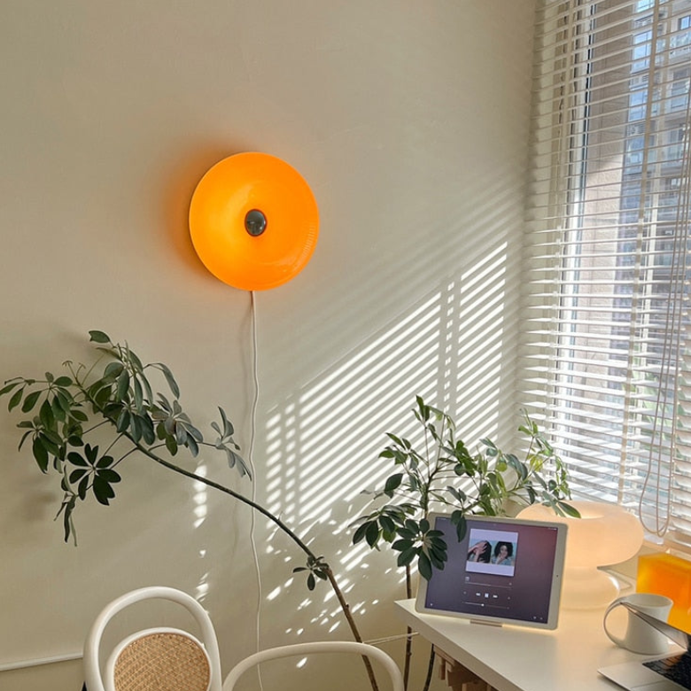 Donut Lighting | Orange Lamp | Ping Lighting