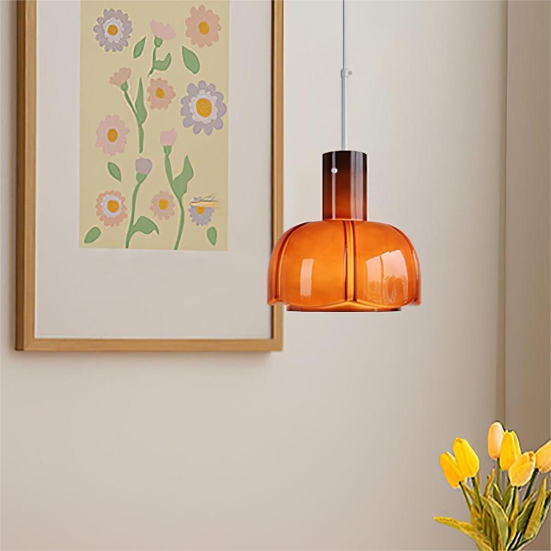 Minimalist Pendant Light | Glass Shade Pendant Light | Ping Lighting
