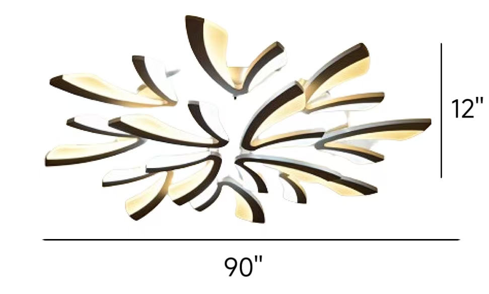 Nordic Style Flush Mount Ceiling Light | Dandelion Layered Ceiling ...