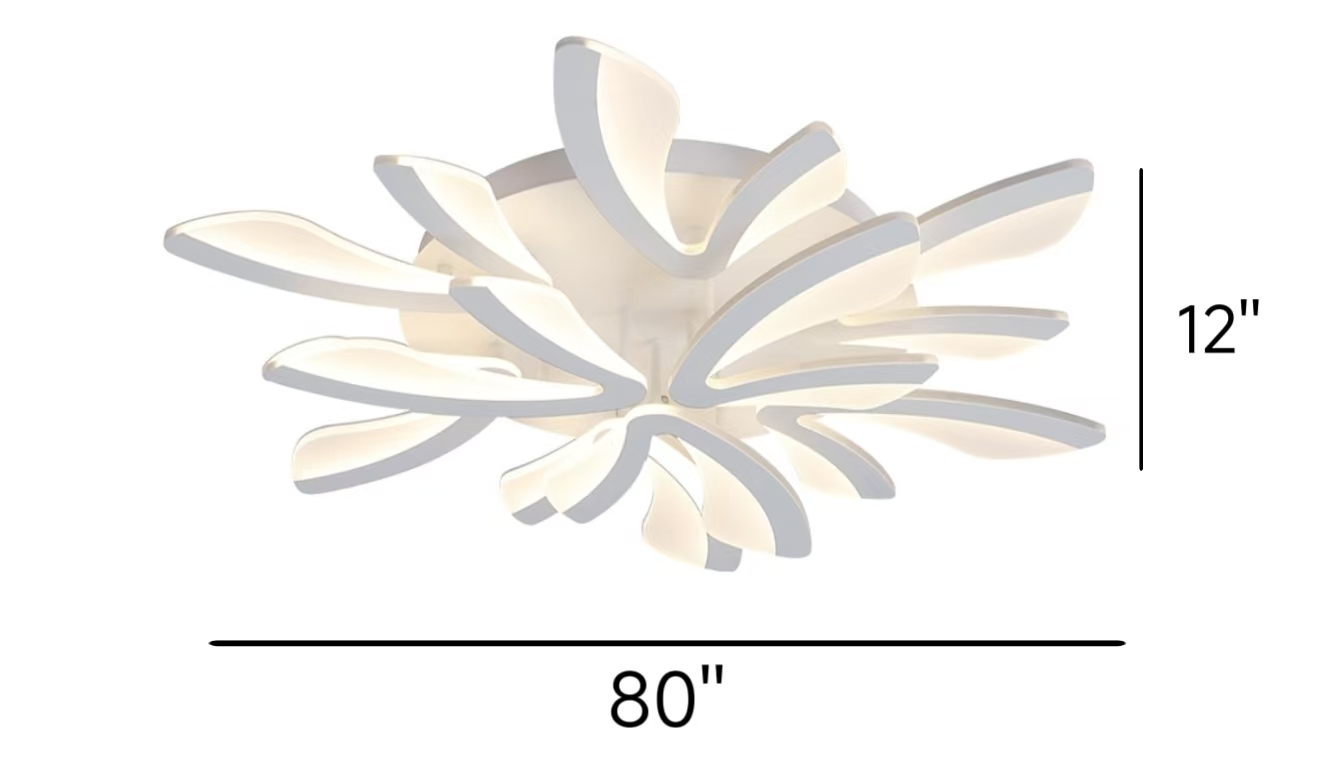 Nordic Style Flush Mount Ceiling Light | Dandelion Layered Ceiling ...