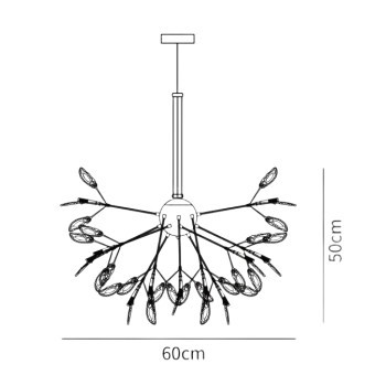 Colorful Luxury Agate Hanging Lamp | Ping Lighting